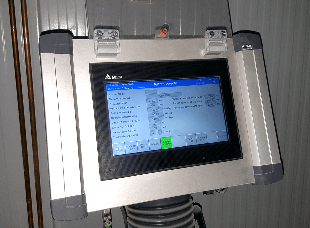 System for the optimization of bread dough kneading process - BTC Romania